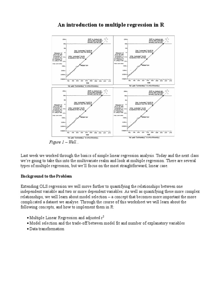 R Multiple Regression Exercise 2019 | PDF | Dependent And Independent ...