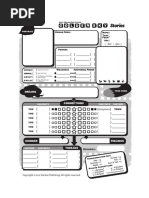 Grim Hollow Character Sheet | PDF | Role Playing Games | Gaming