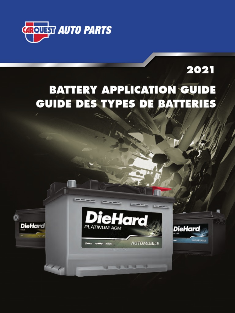CARQUEST Die Hard Battery Application Guide 2021 | PDF | Véhicules ...