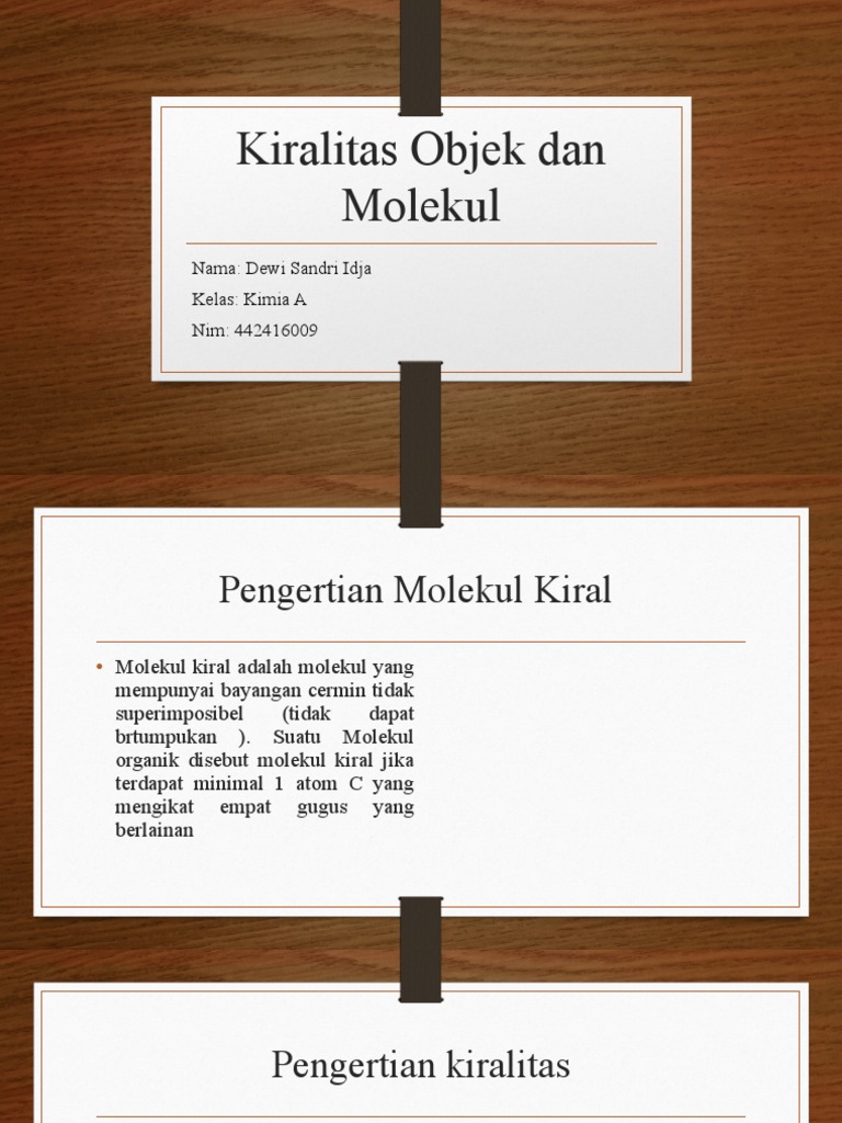 Kiralitas Objek Dan Molekul | PDF