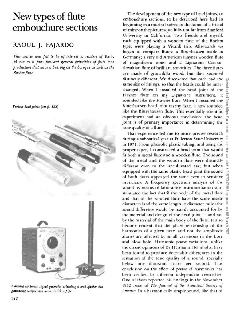 News Types of Flute Embuchure Section - Fajardo, Raoul-Early Music ...