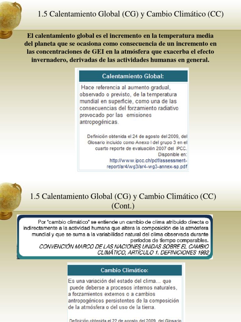 Calentamiento Global y Cambio Climatico | PDF