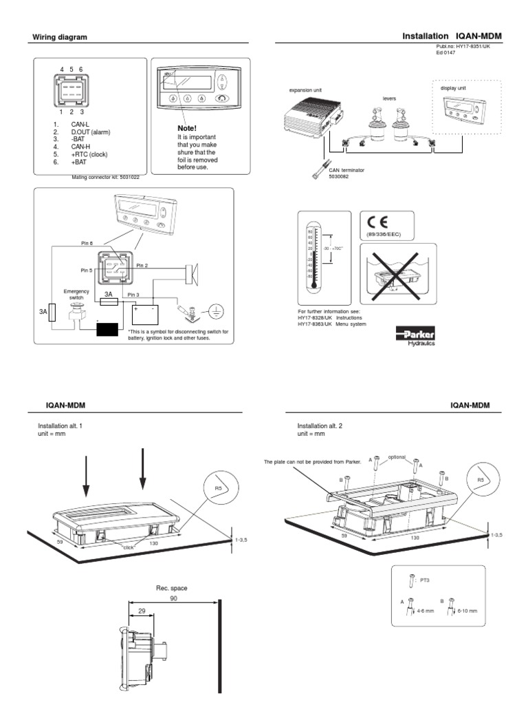 Wiring Diagram: Installation IQAN-MDM | PDF | Electrical Equipment | Computer Engineering