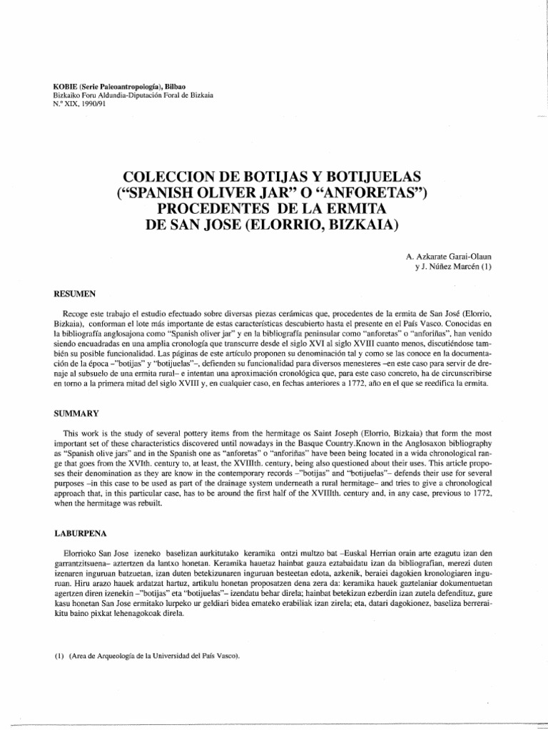 Coleccion de Botijas y Botijuelas ( - Spanish Oliver - 12 | PDF ...