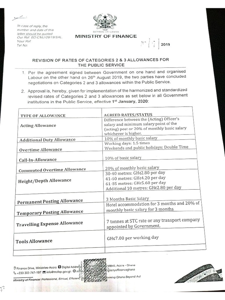 2020 Category 2&3 Allowances Revised-1 | PDF