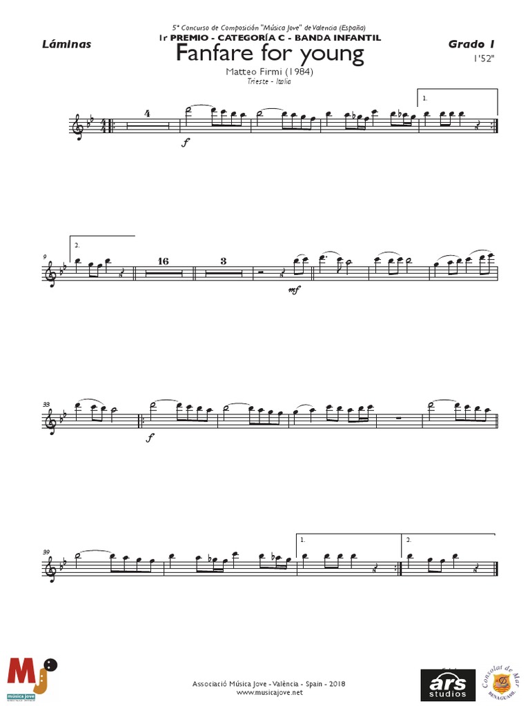 FANFARE - YOUNG - Láminas | PDF