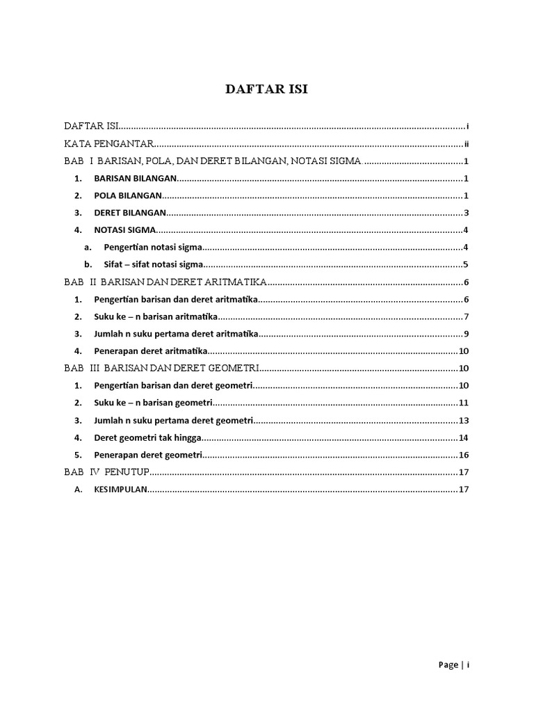 Makalah Baris Dan Deret | PDF | Metode & Bahan Ajar