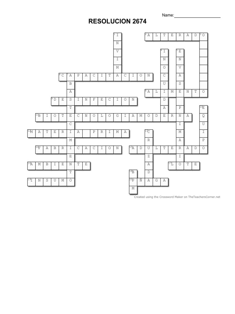 Crucigrama | PDF | Alimentos | Comida y bebida