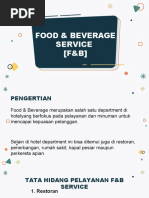 Materi Modul Food and Beverage Service | PDF