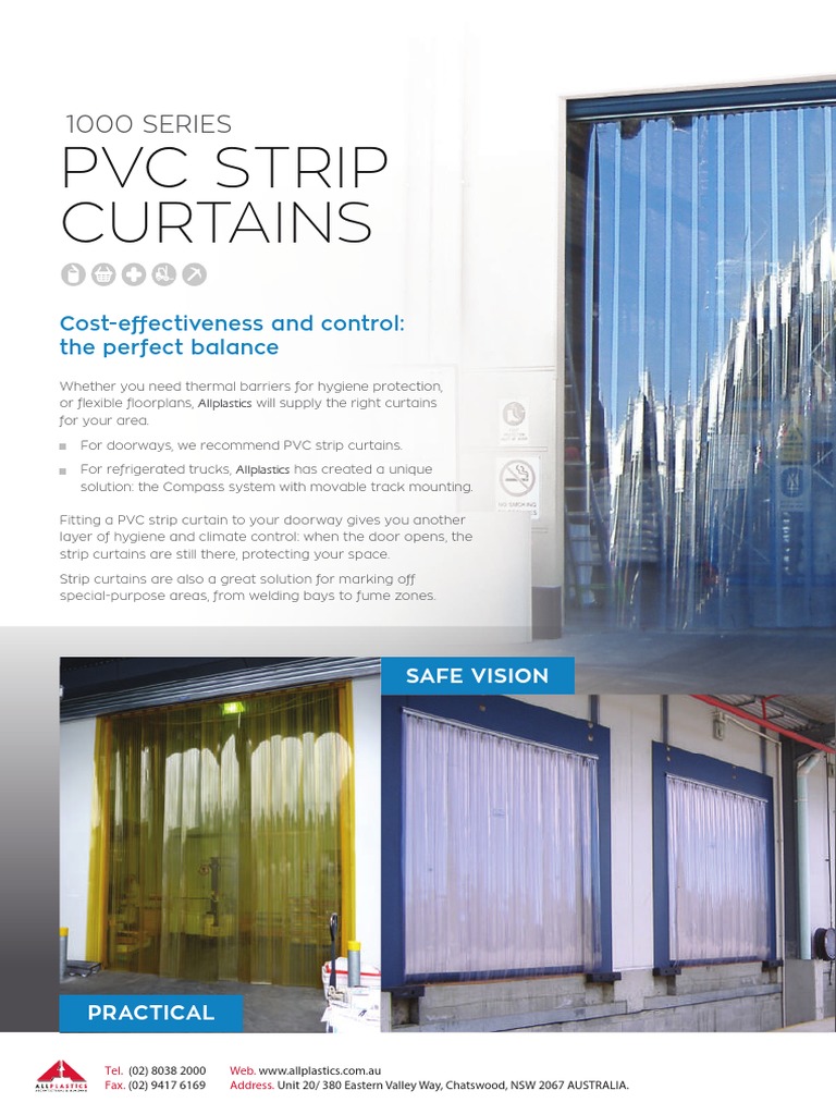 Allplastics - PVC Curtains Brochure | PDF | Polyvinyl Chloride | Civil ...