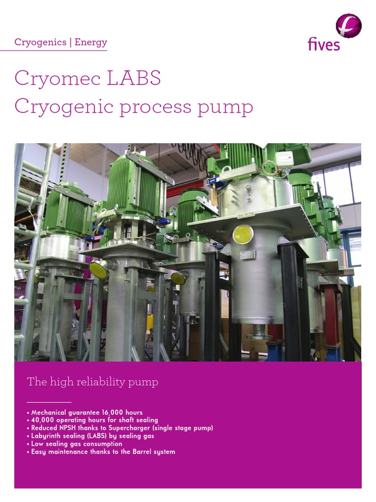 Fives Cryogenics Equipment CentrifugalPumps Datasheet Cryomec-LABS ...