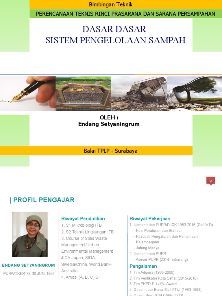 Dasar Dasar Sistem Pengelolaan Sampah Pdf 