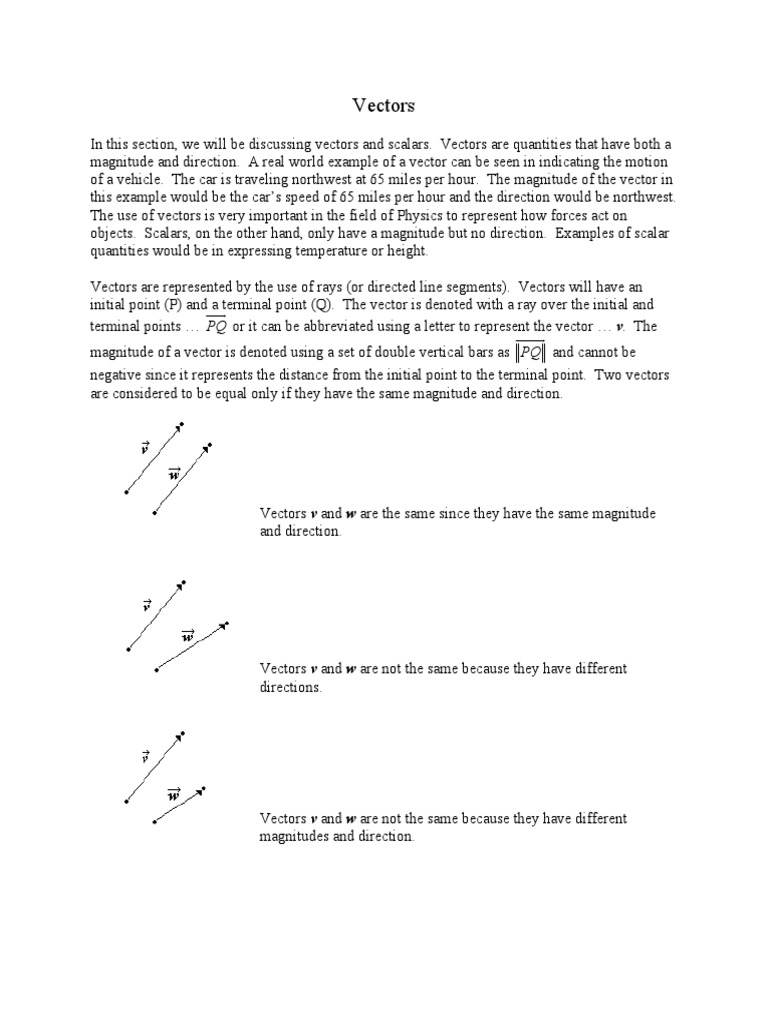 @vector Properties | PDF | Euclidean Vector | Distance