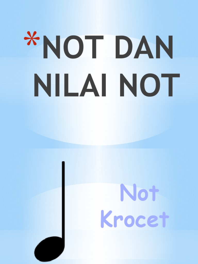 Not Dan Nilai Not | PDF