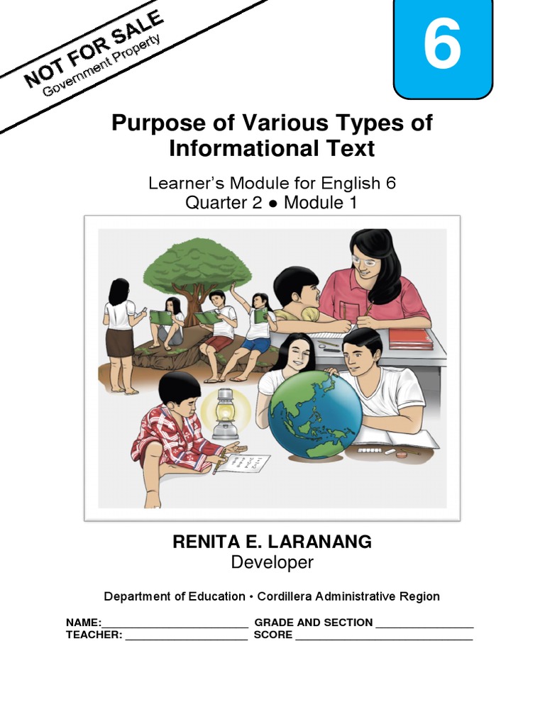 Engl6 Q2mod1 Purpose Information Text Renita Laranang Bgo v1 | PDF | Incandescent Light Bulb ...