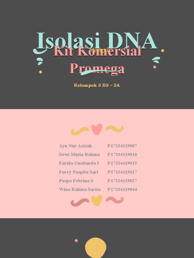 Isolasi DNA Metode Kit Komersial Promega | PDF