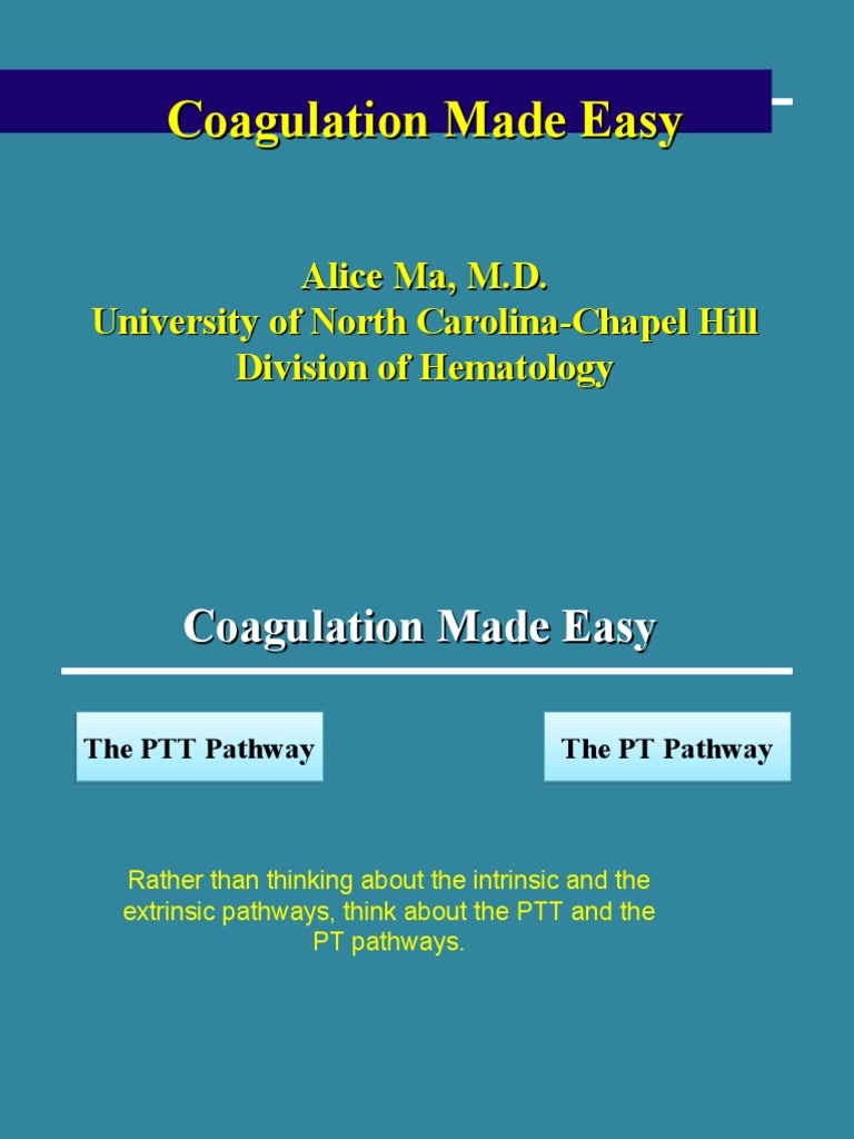 Coag Made Easy | PDF | Coagulation | Molecular Biology