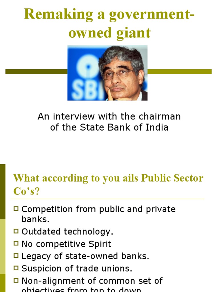 SBI - Case - Study - (OP - BHATT) Final | PDF | Strategic Management ...