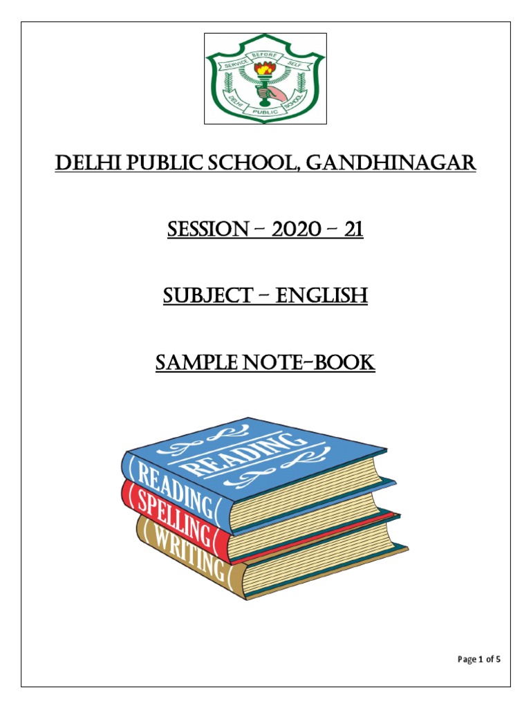 Dps GNGR Class 1 Eng Notes | PDF | Foods