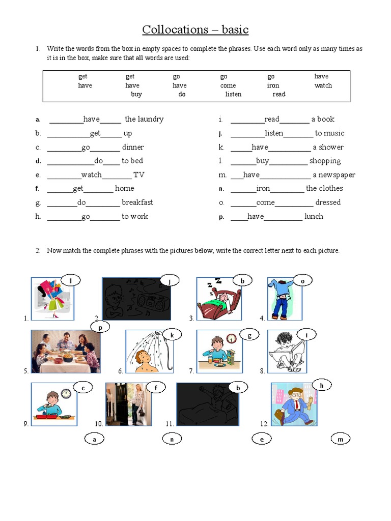 Collocations and Time | PDF | Clothing