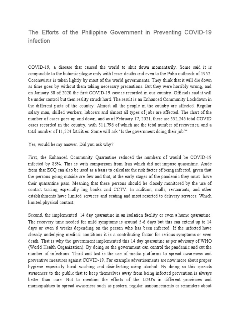 Philippine COVID-19 Response | PDF | Quarantine | Pandemic
