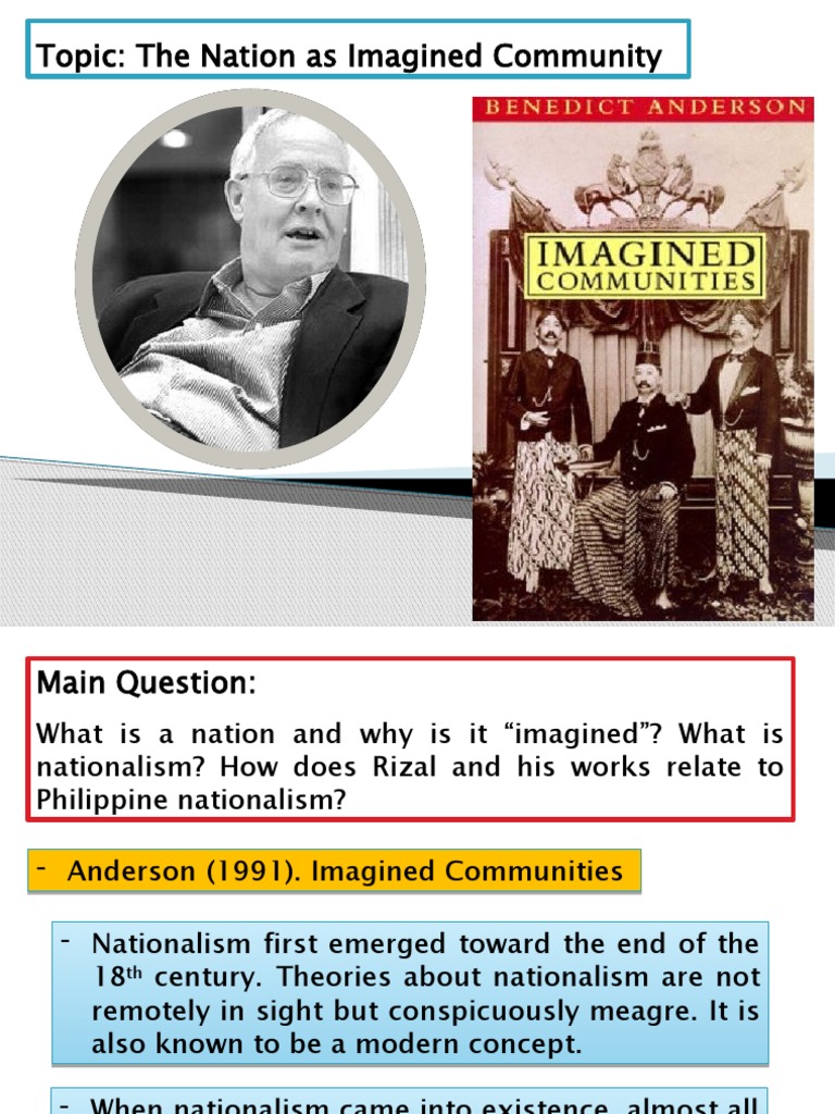 Imagining the Nation: Anderson's Theory of Nationalism as an Imagined Political Community | PDF ...