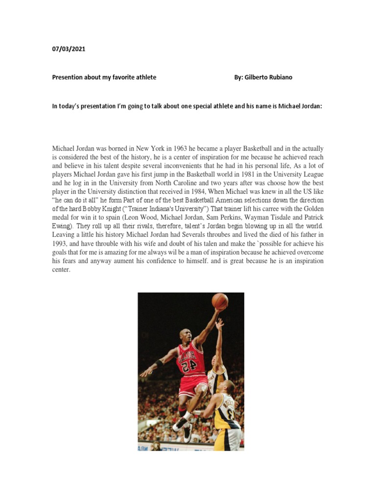 Michael Jordan Presentation | PDF