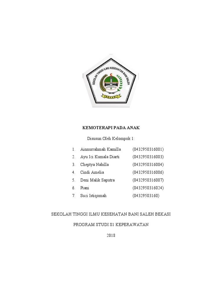 Kemoterapi untuk Leukemia Anak | PDF