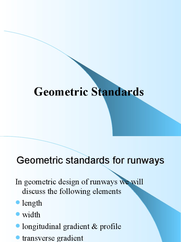 Geometric Standards For Runways | PDF | Runway | Aviation