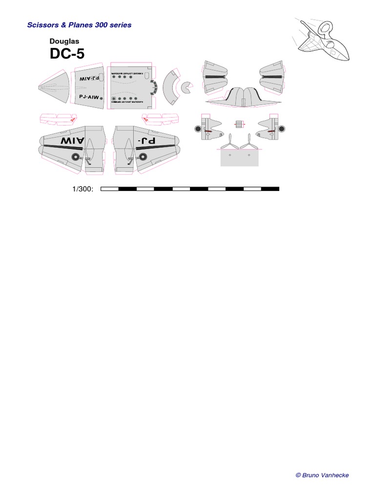 Douglas DC-5 Scissors and Planes | PDF