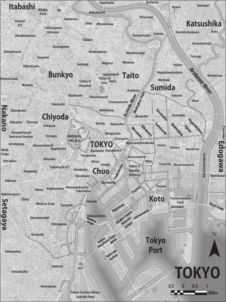 Ogihashi Gotanno Map | PDF | Tokyo | Shintoism
