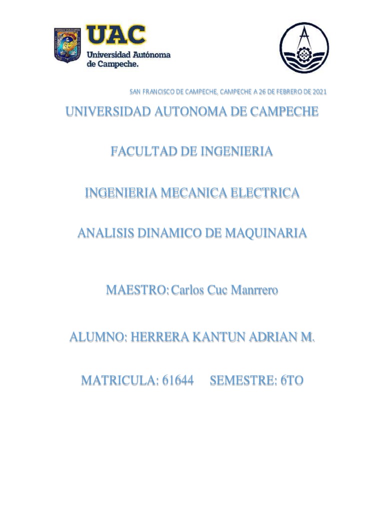Tarea3 Analisis Cinematicos de Mecanismos Planos | PDF | Velocidad ...