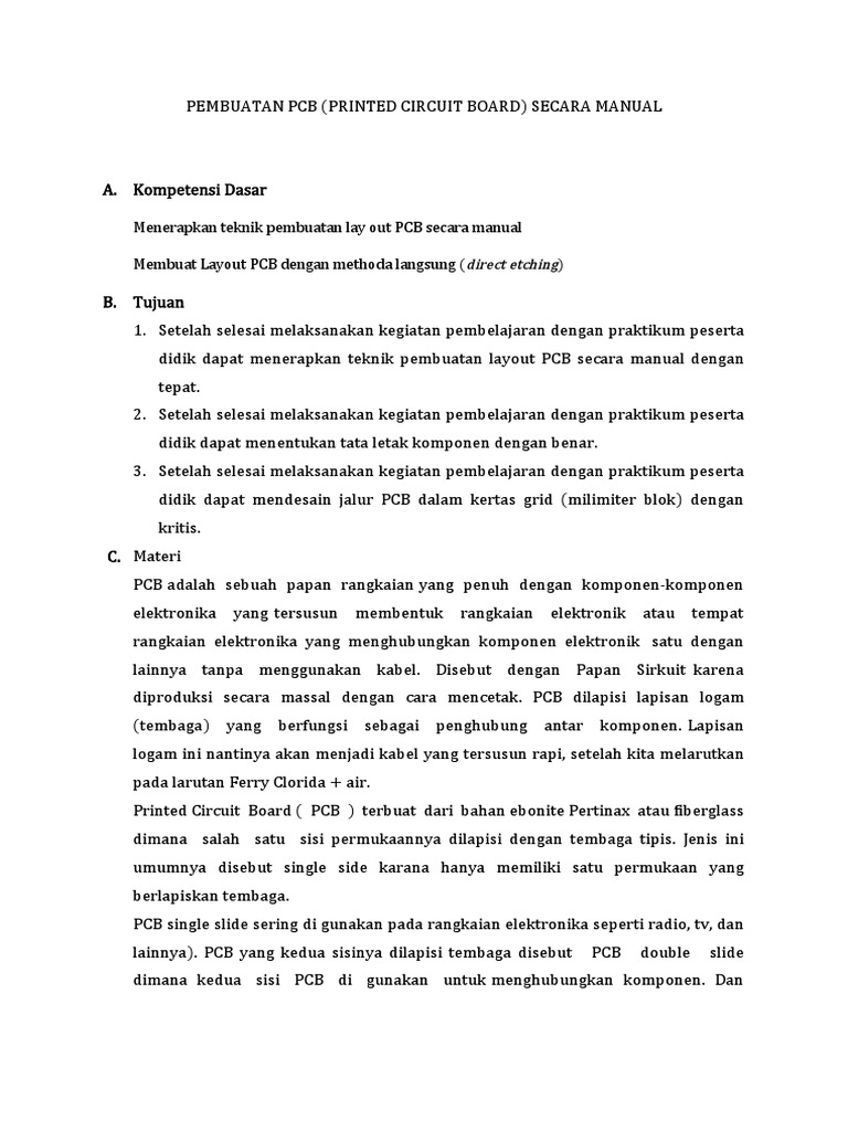 Pembuatan PCB | PDF | Komputer