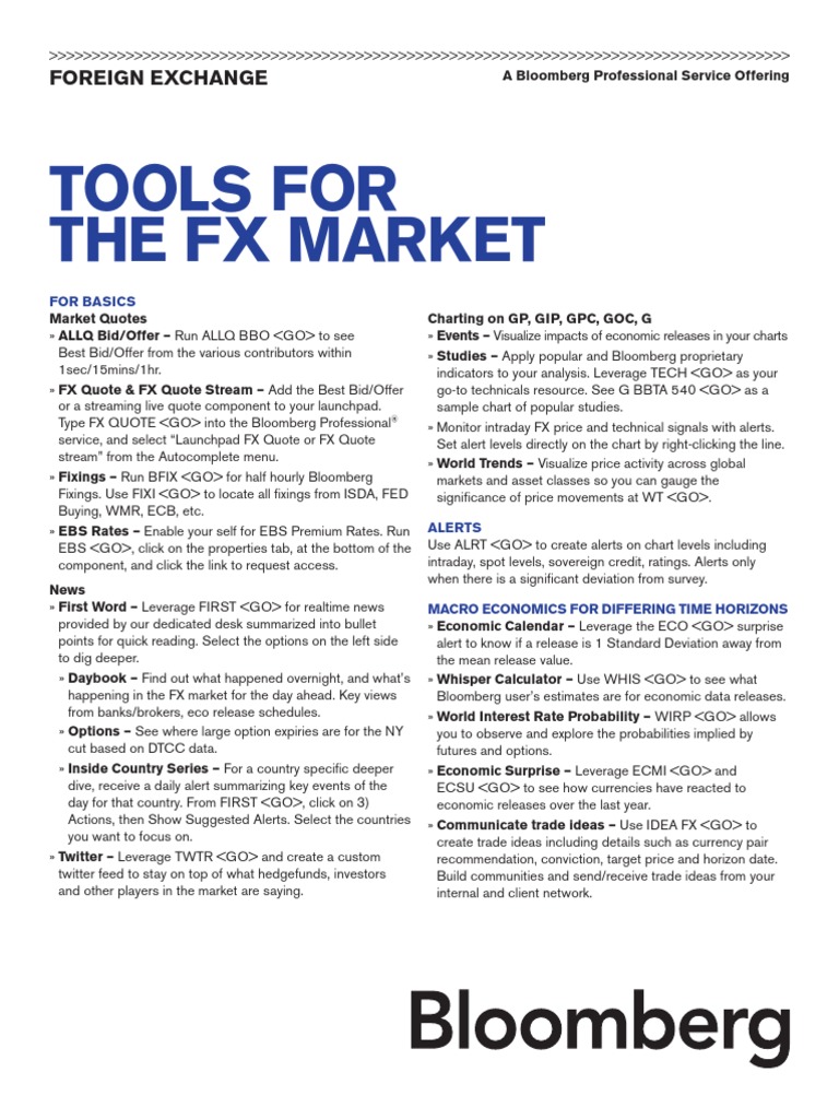 Tools For FX Market Cheat Sheet | PDF | Foreign Exchange Market ...