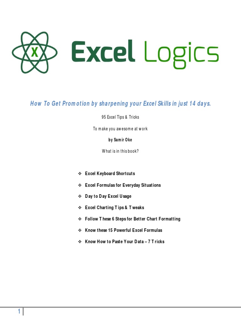 How To Get Promotion by Sharpening Your Excel Skills in Just 14 Days ...