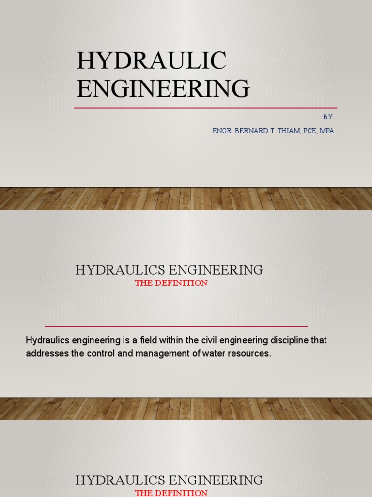 Hydraulic Engineering | PDF