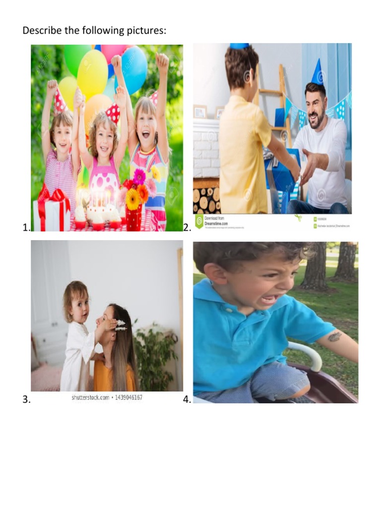 Describe The Following Pictures | PDF | Games & Activities | Home & Garden