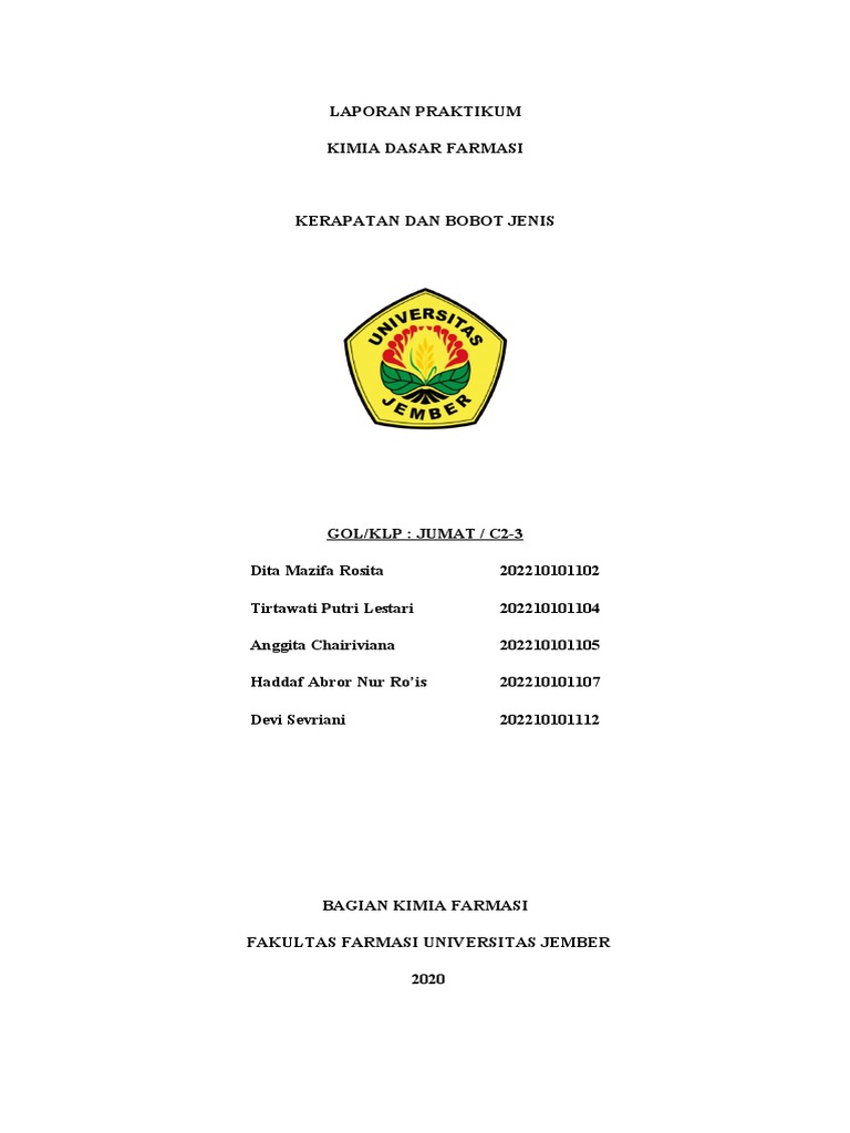 Kerapatan Dan Bobot Jenis | PDF