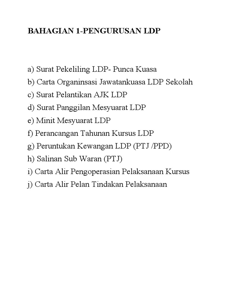 LDP Bahagian Fail | PDF