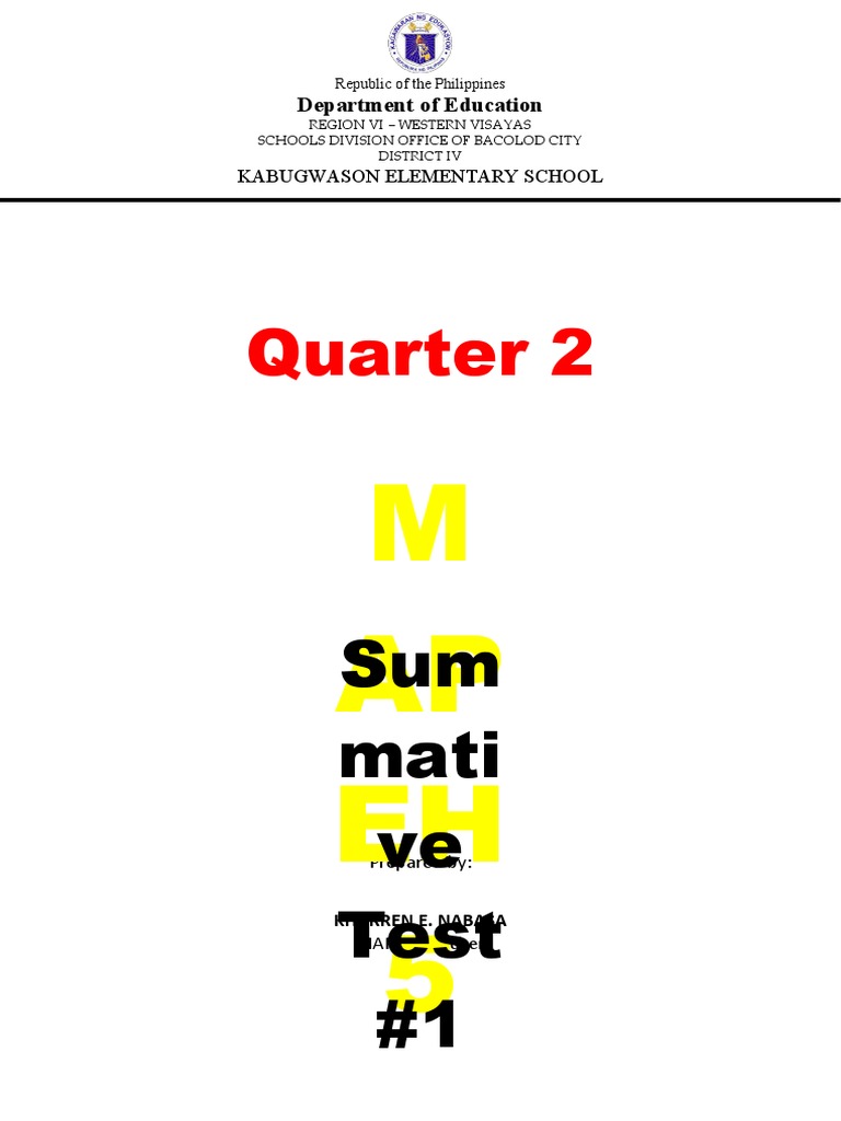 Quarter 2 - #1 SUMMATIVE TEST MAPEH 5 | PDF