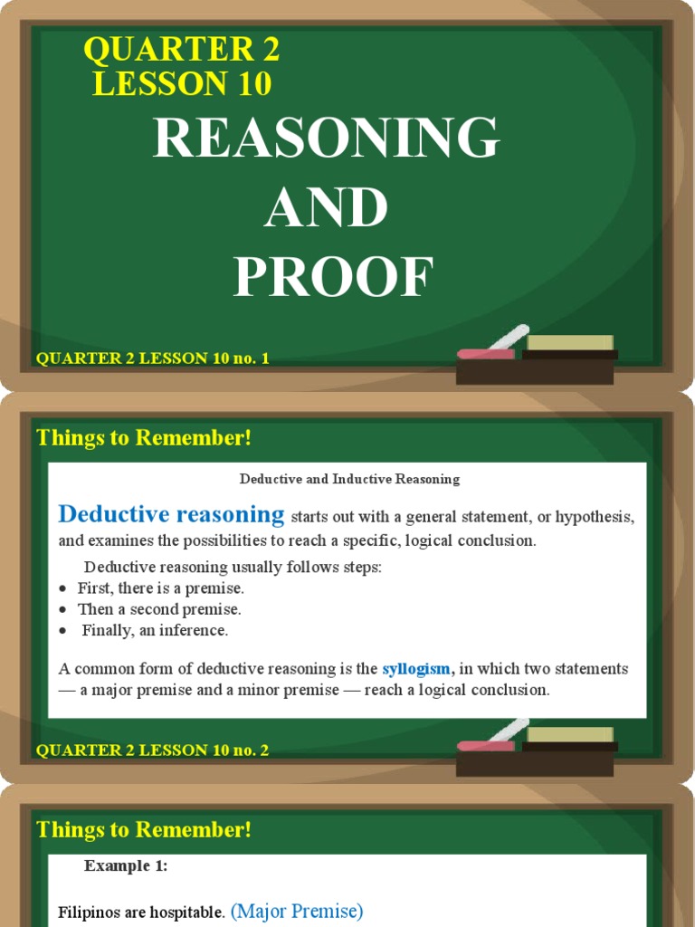 Q2-Reasoning and Proof | PDF | Deductive Reasoning | Mathematical Proof