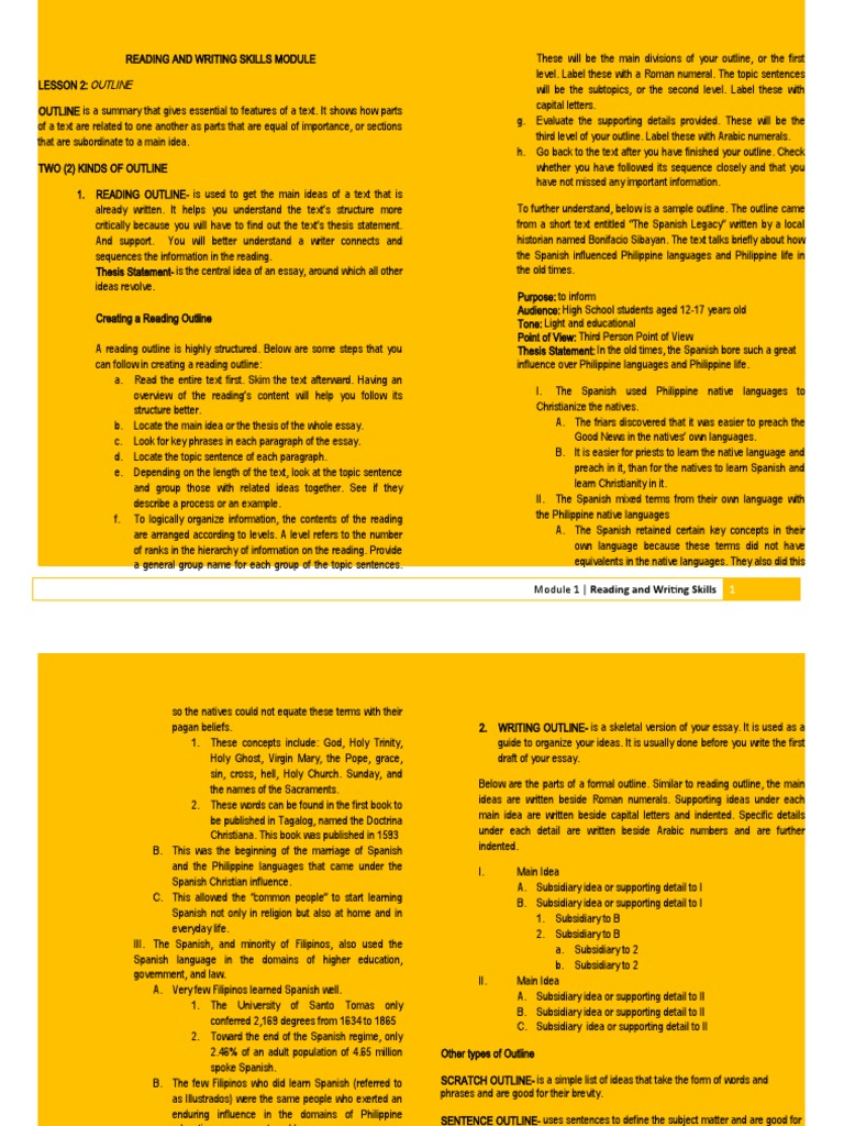 Reading and Writing Skills: Module 2 | PDF | Essays | Religion And Belief