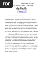 Multidimensional Body-Self Relations Questionnaire (MBSRQ) | PDF ...