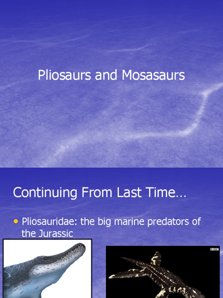 Pliosaurs Pliosaurs and Mosasaurs and Mosasaurs | PDF | Cretaceous ...