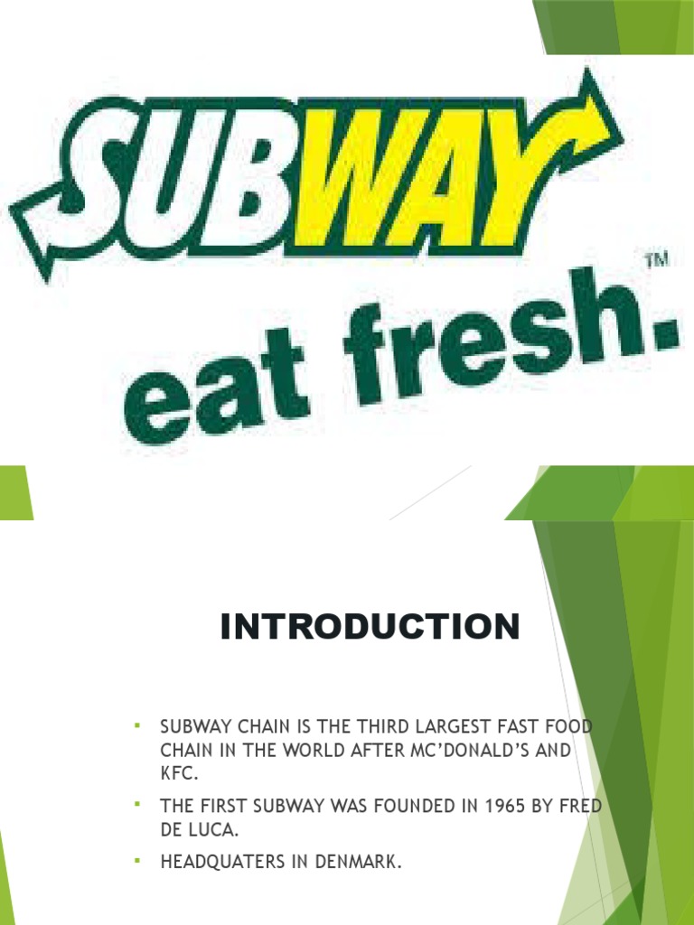 Subway Marketing Presentation | PDF | Hamburgers | Foods