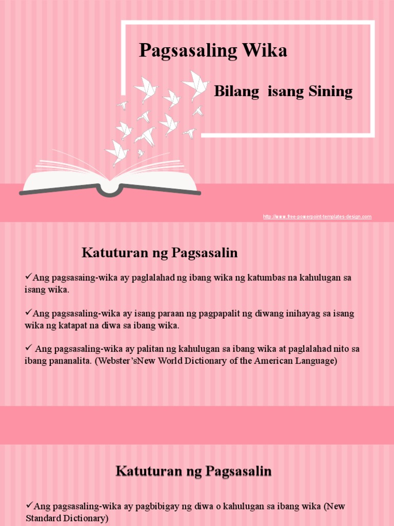 Pagsasaling Wika Sa Sing | PDF