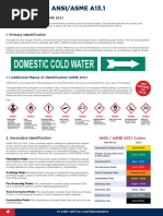 ANSI A13.1 Standard For Piping Color Codes | PDF | Pipe (Fluid ...