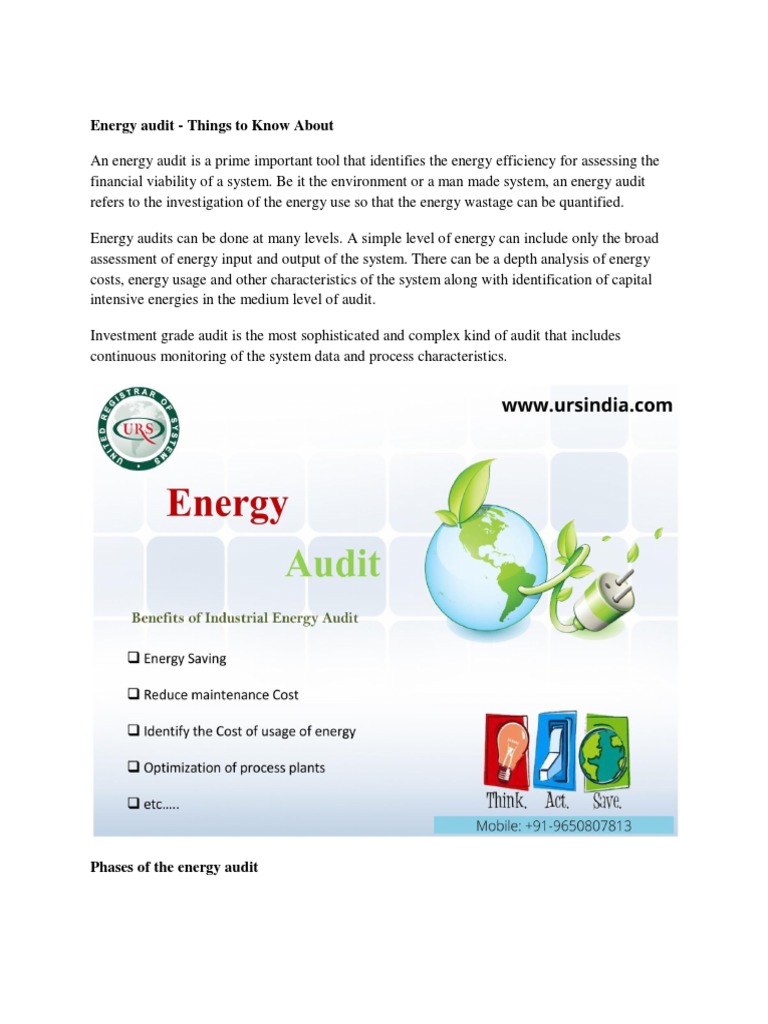 Energy Audit - Things To Know About | PDF | Audit | Business