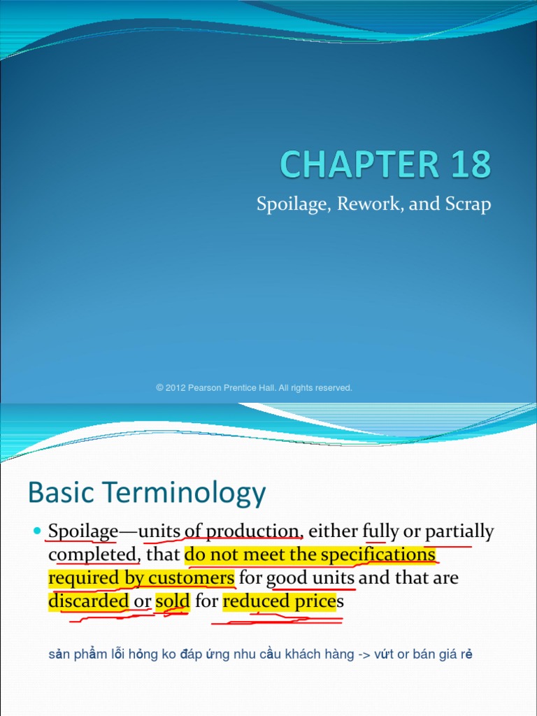 Lecture 6 AMA - Spoilage, Rework and Scrap | Download Free PDF | Cost ...