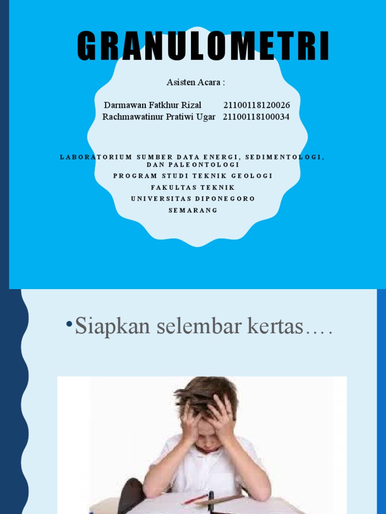 Analisis Granulometri Sedimen | PDF